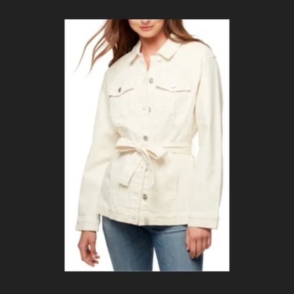 Sanctuary | Jackets & Coats | Moonstone Santuary Jesse Cream Tied Denim ...